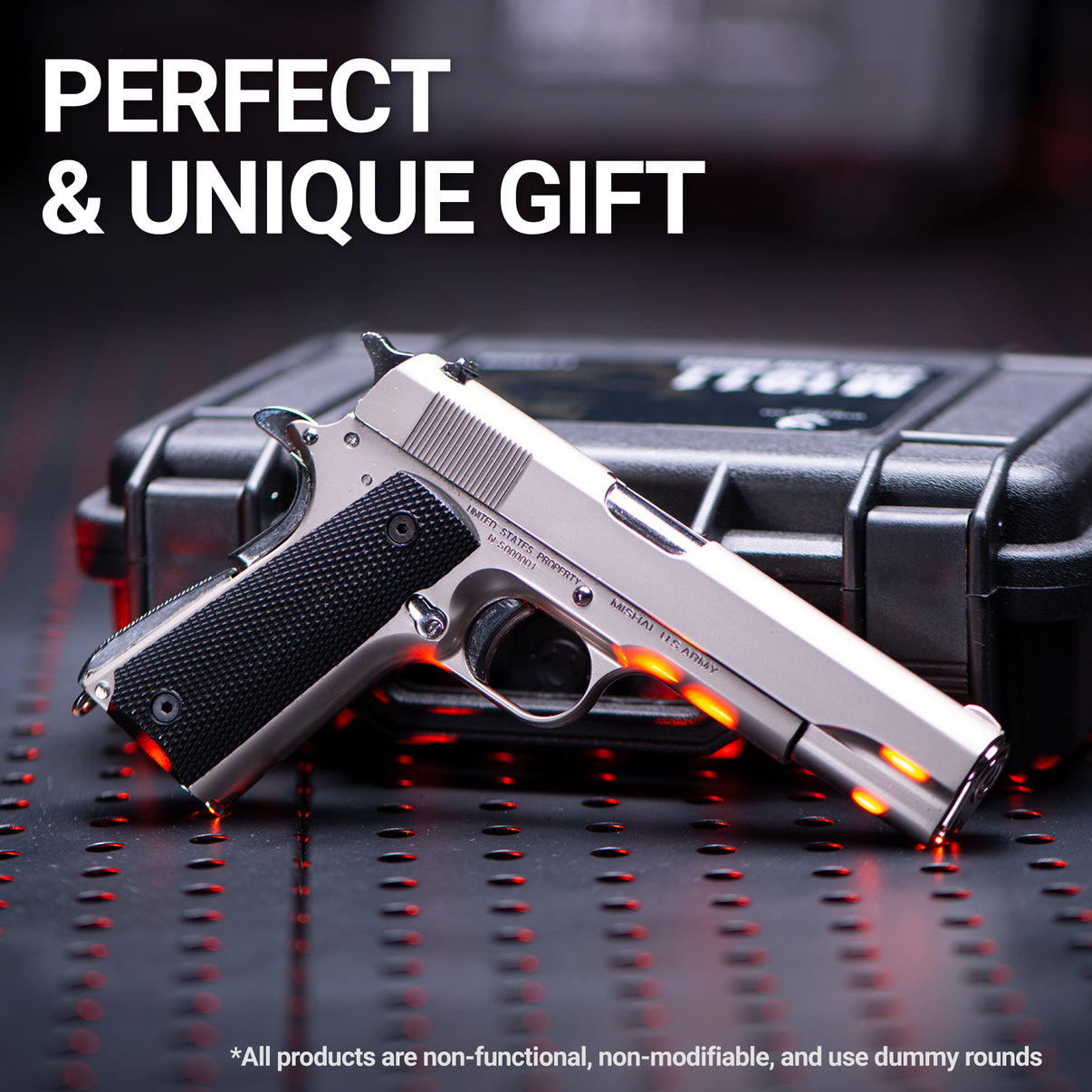 M1911 - Silver - 1:1.65 Miniature – Maximum Armory