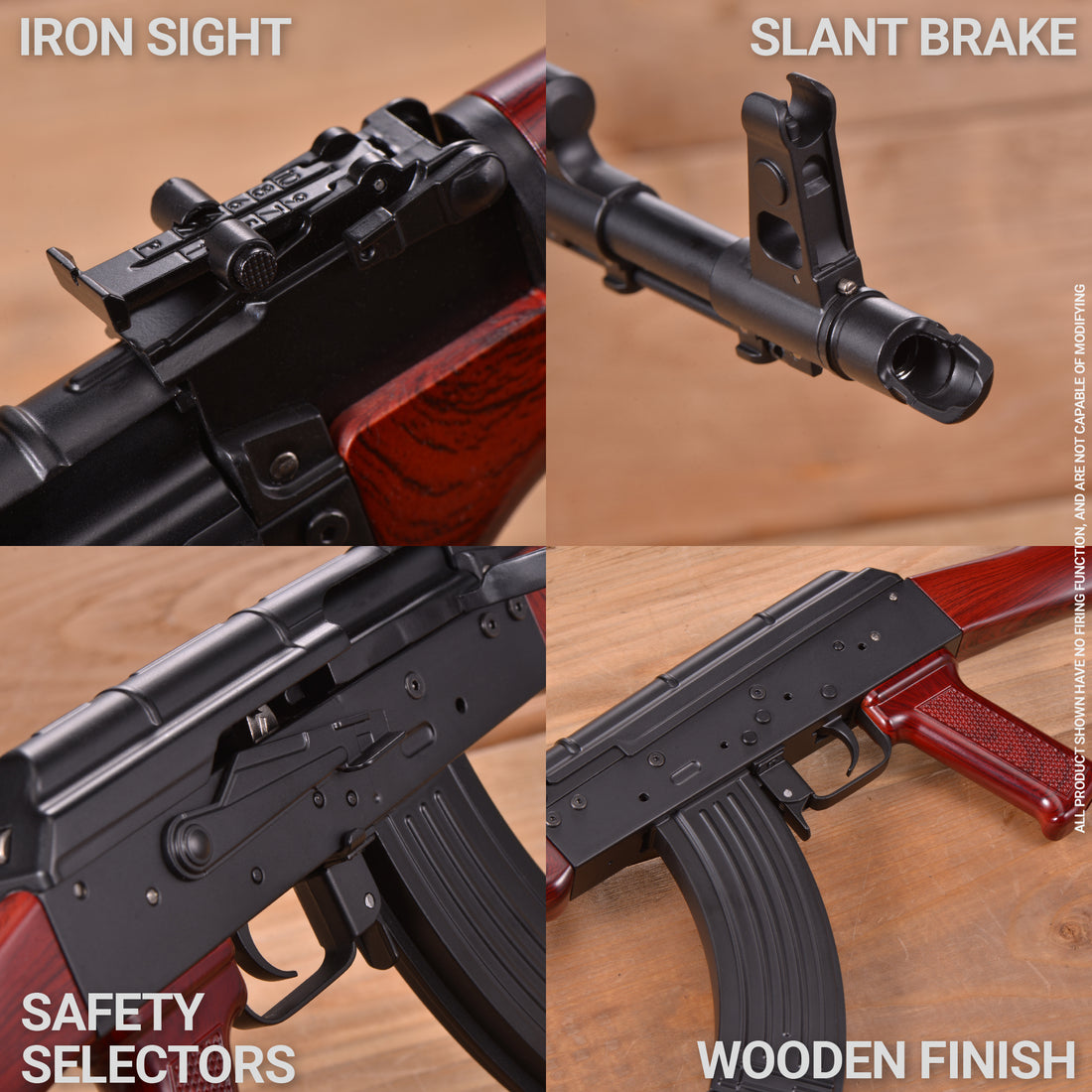 AKM - Wood - Maximum Armory Licensed Miniature Model - 1:1.67 Scale